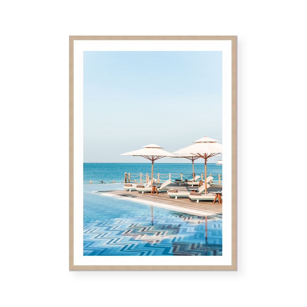 Tropical Swimming Pool | Maldives | Art Print – Life In Ink