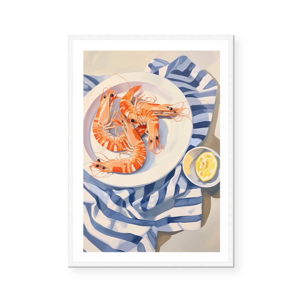 Fresh Prawns | Art Print – Life In Ink