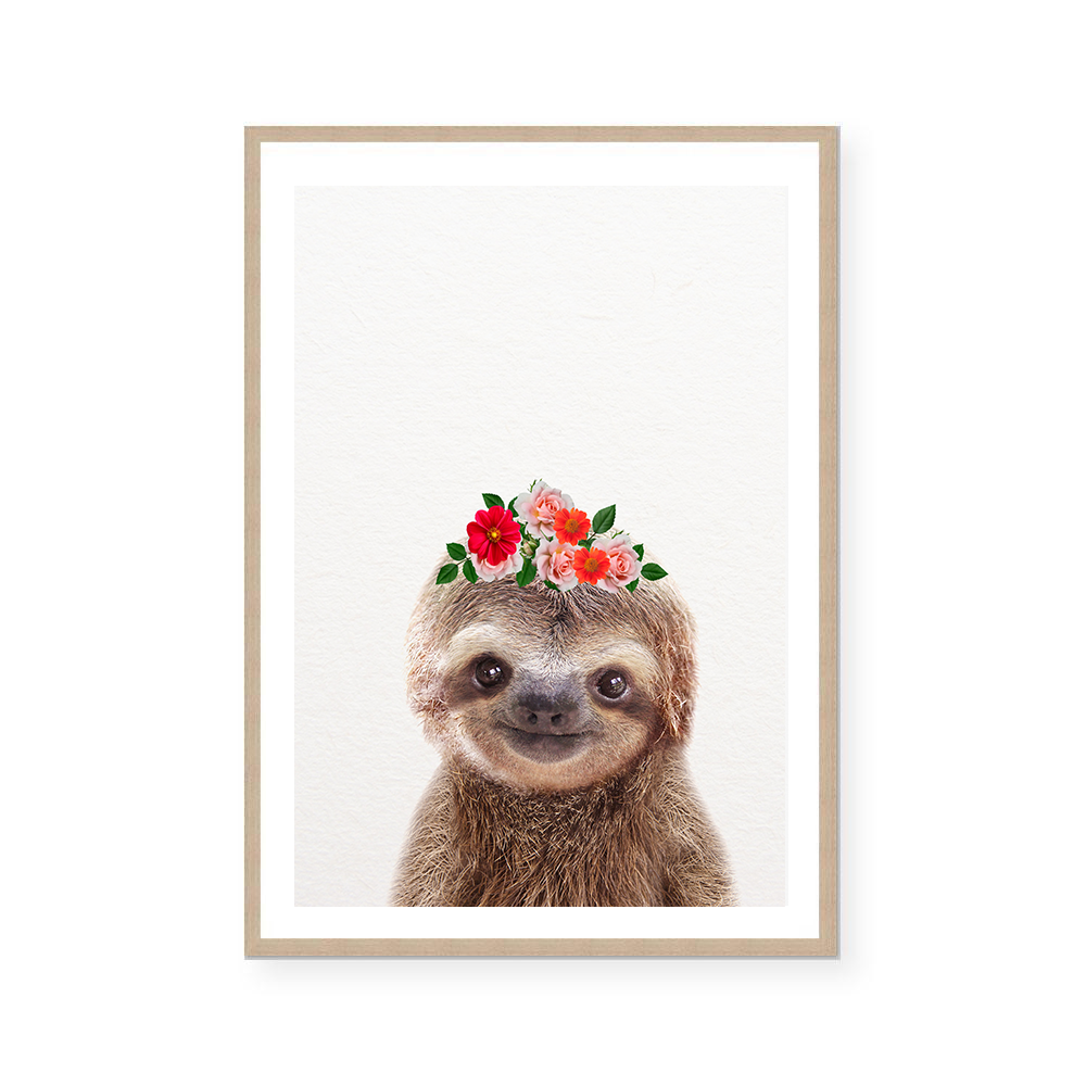 Baby Sloth | Art Print – Life In Ink